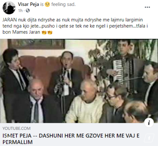 Music icon, Ismet Peja, dies – Ora Info